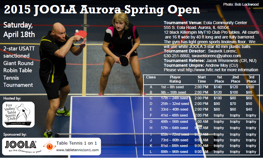 2015 JOOLA Aurora Spring Open