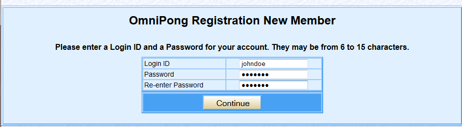 OmniPong Registration Tutorial