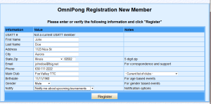 OmniPong Registration Tutorial